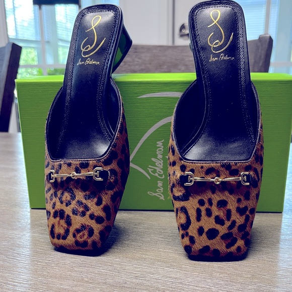 Sam Edelman | Shoes | Sam Edelman Leopard Print Mules | Poshmark
